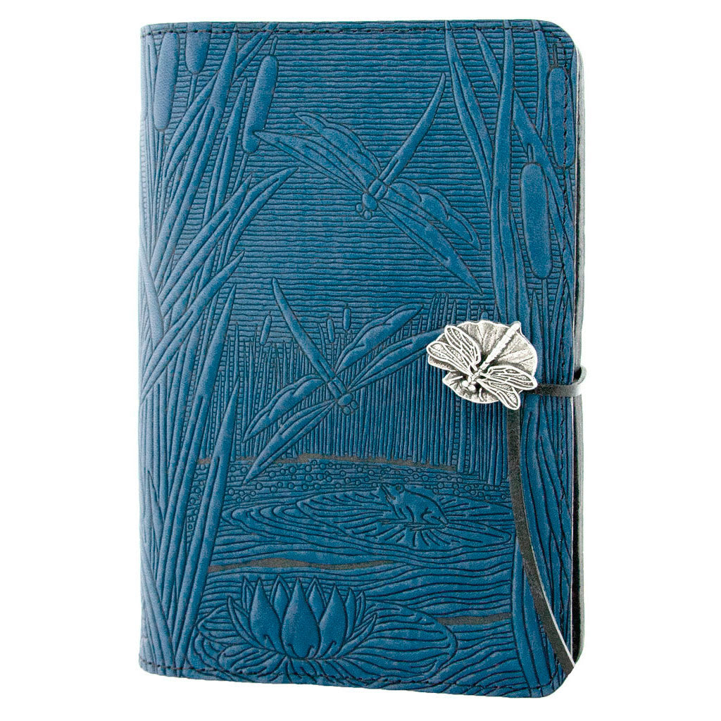 Leather Journal Cover | Diary | Dragonfly Pond – Oberon Design Wholesale