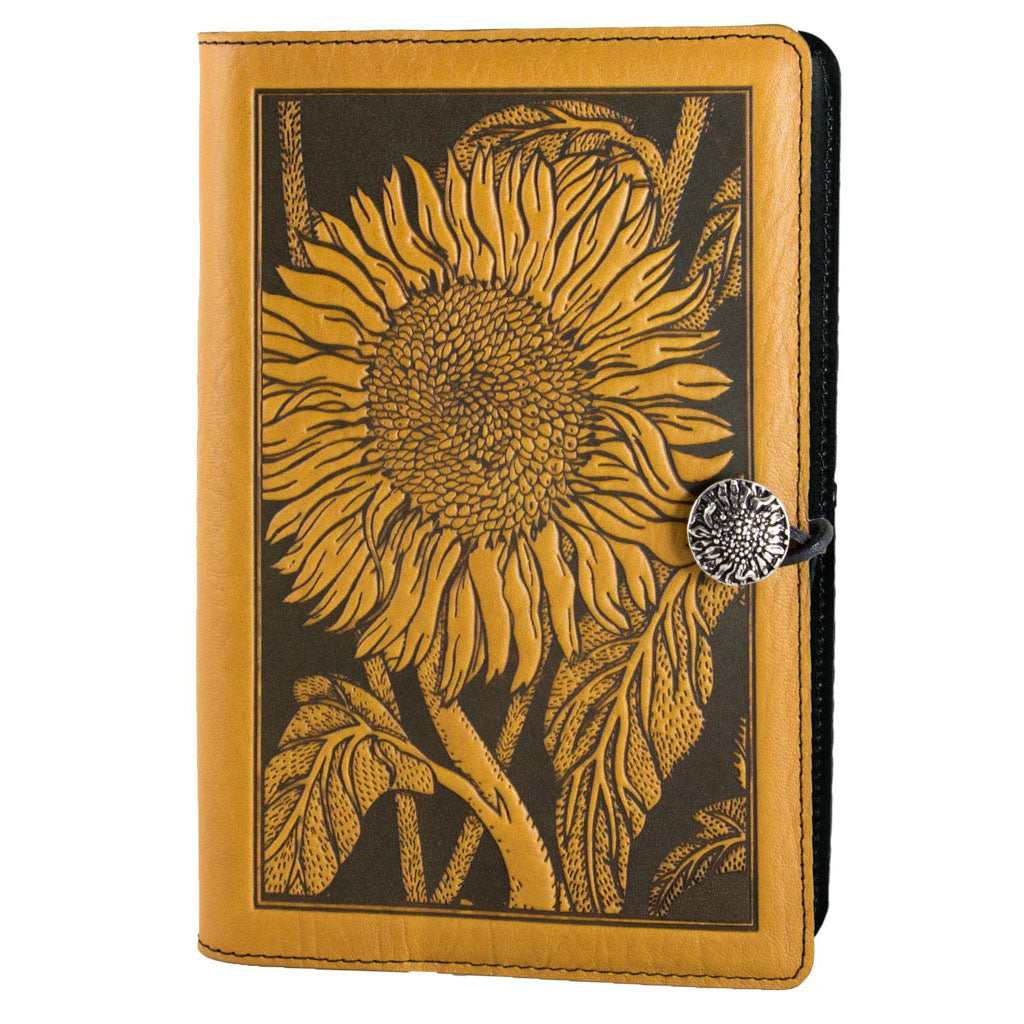 Leather Journal Cover | Diary | Sunflower – Oberon Design Wholesale